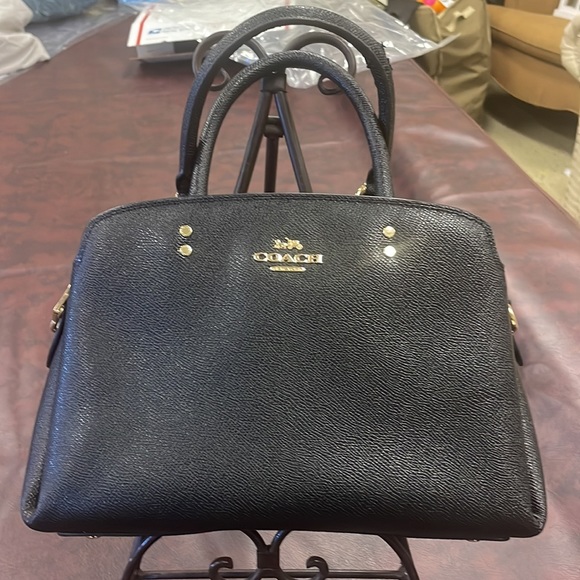 Coach | Bags | Coach Mini Lillie Carryall Bag Leather 9146 Black 398 ...